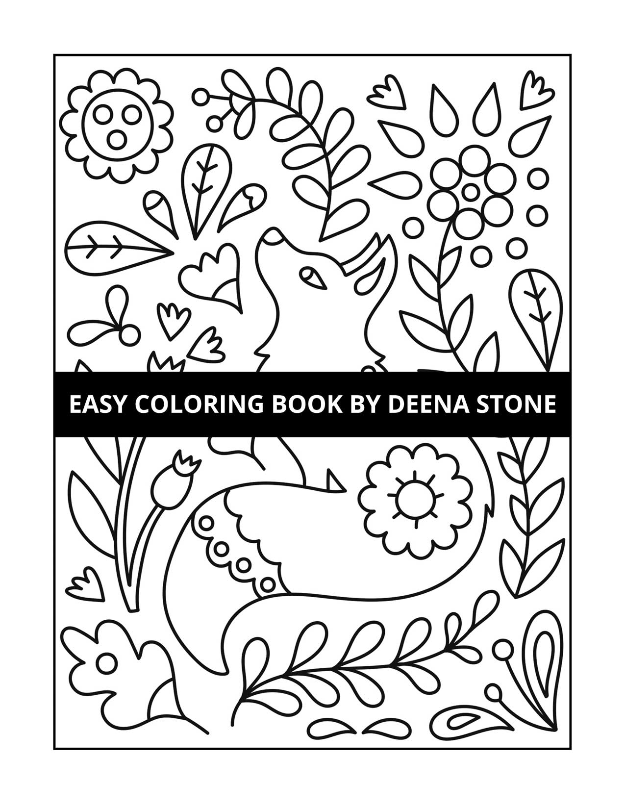 Easy Coloring Book For Adults - Deena Stone