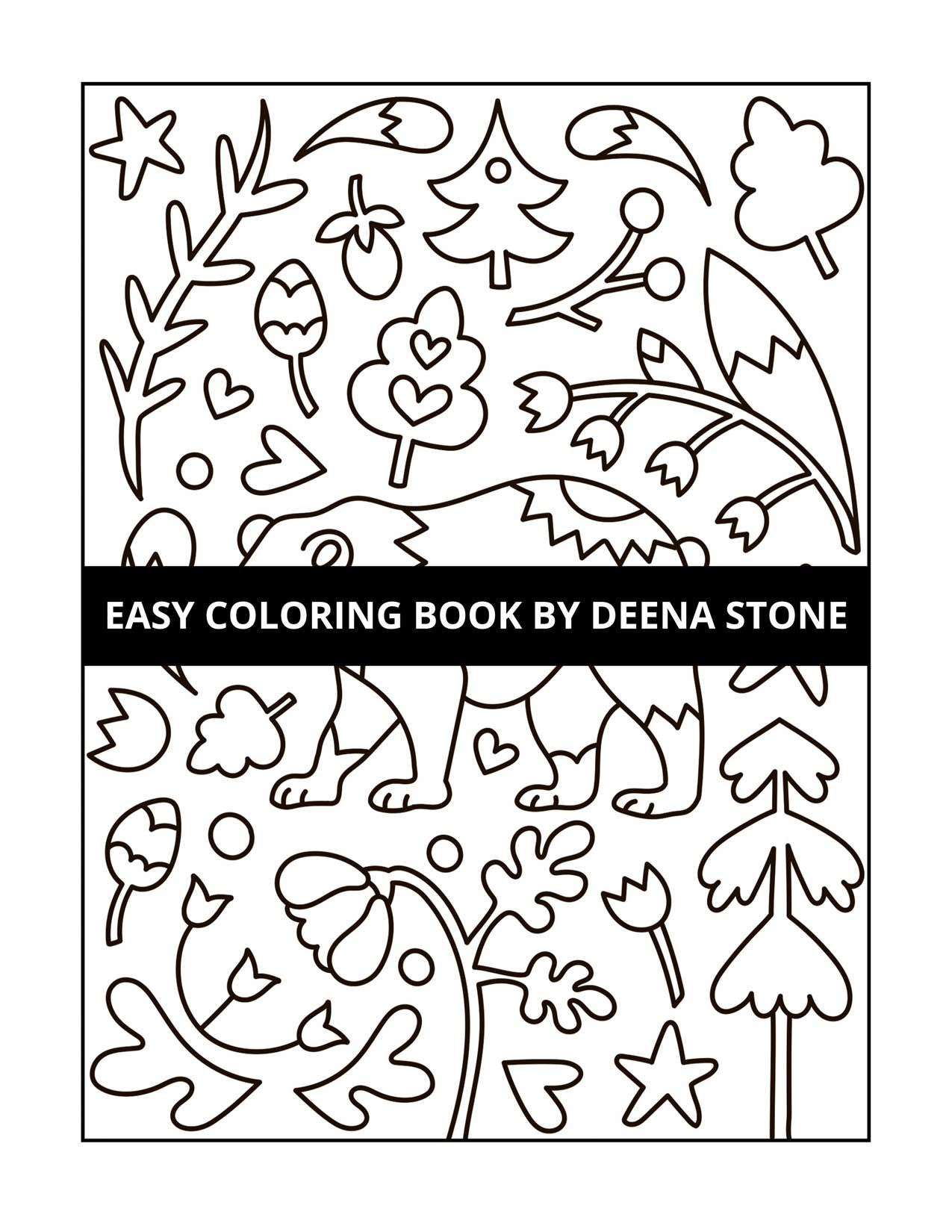 Easy Coloring Book For Adults - Deena Stone
