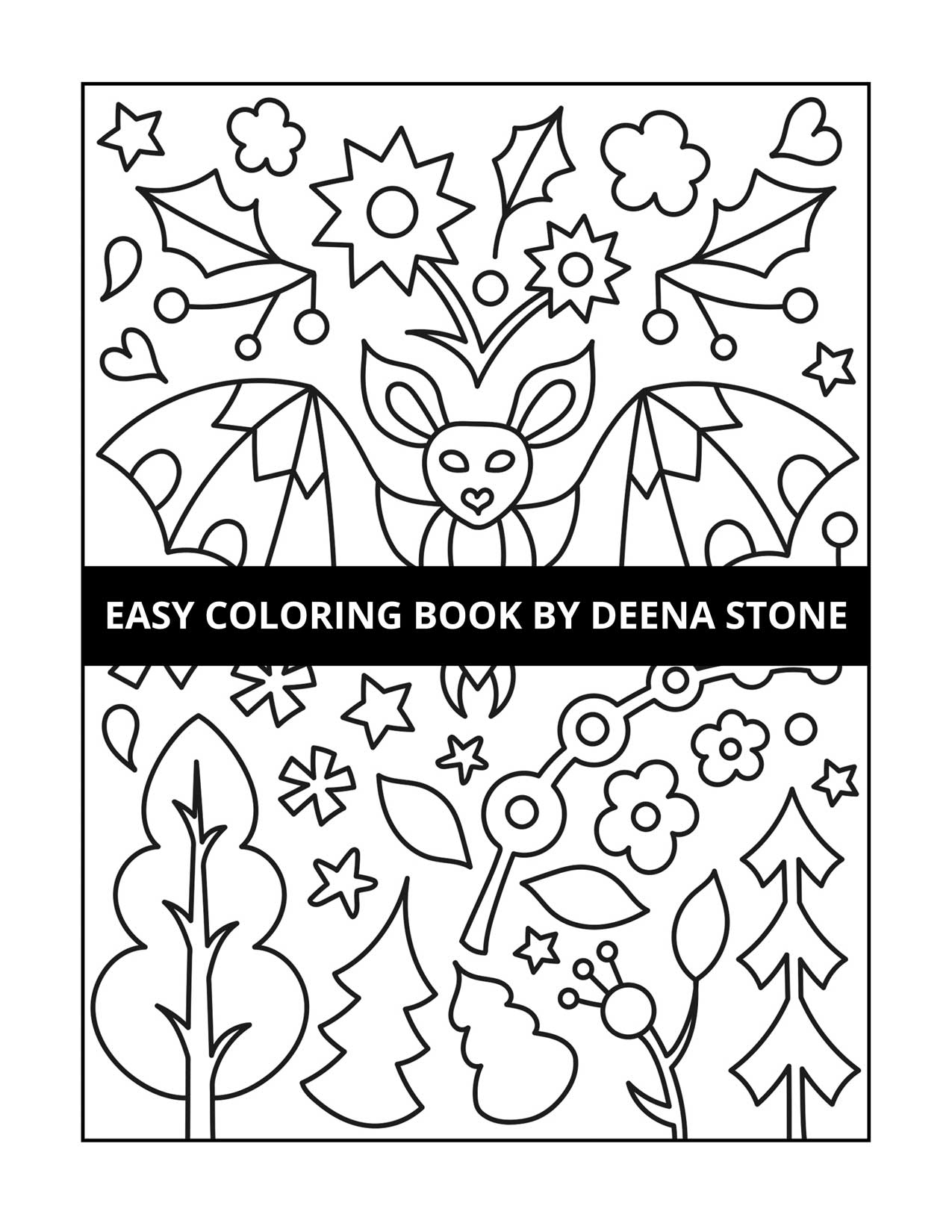 Easy Coloring Book For Adults - Deena Stone