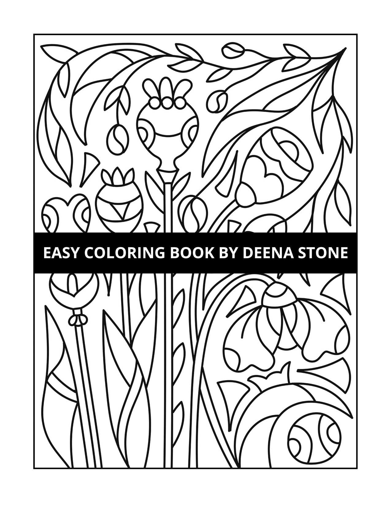 Easy Coloring Book For Adults - Deena Stone