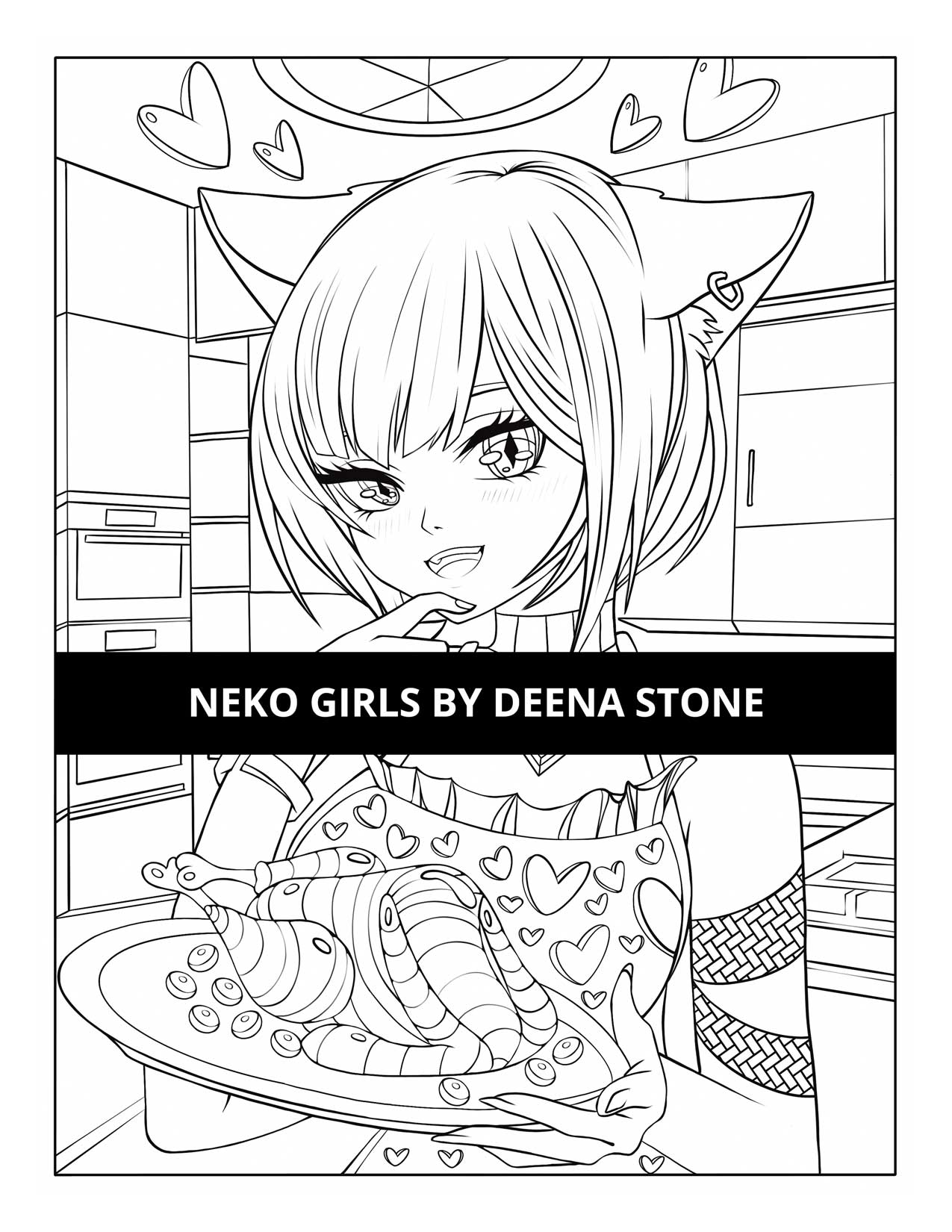 Neko Girls Coloring Book - Deena Stone