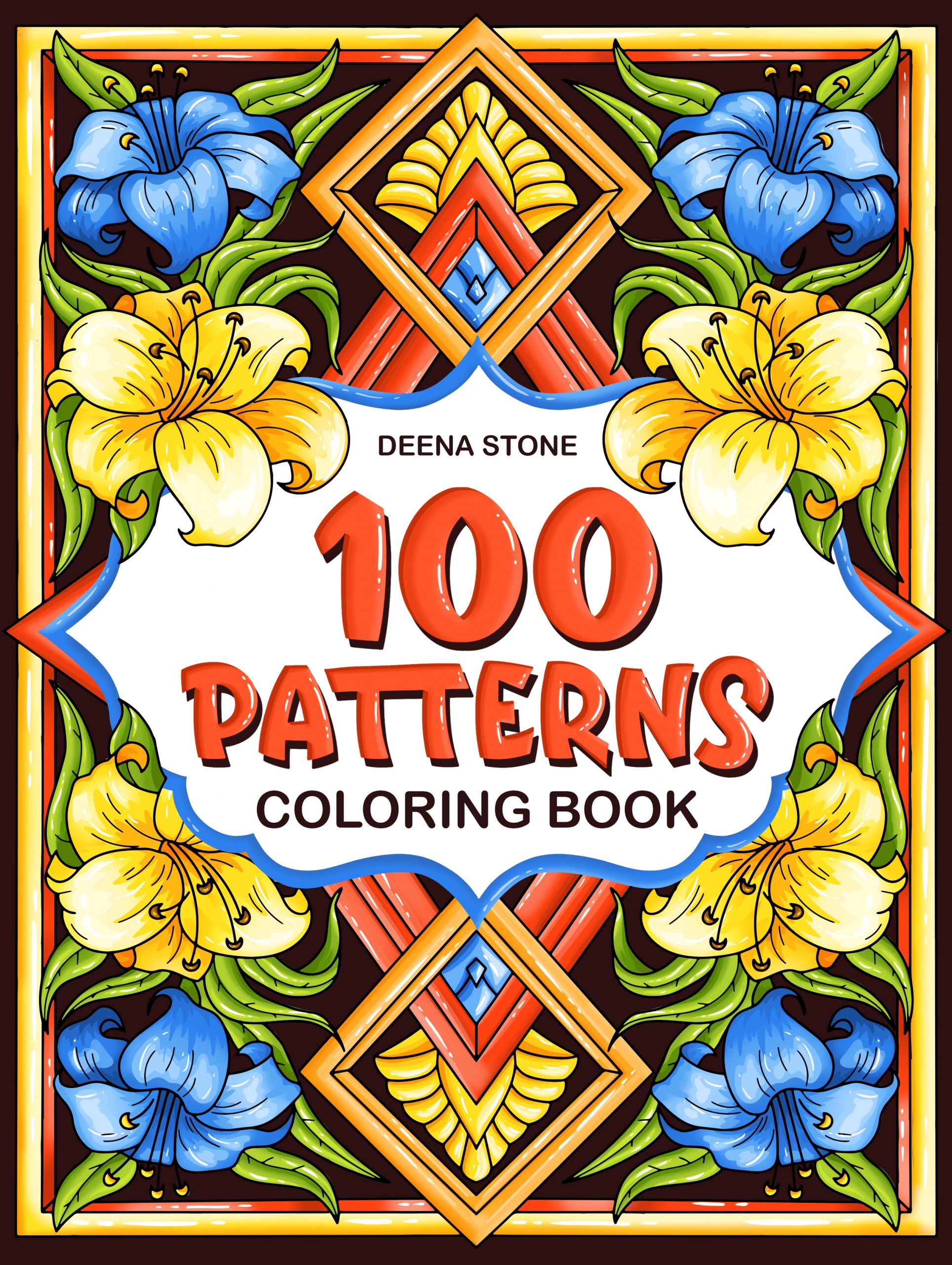 100 Patterns Coloring Book - Deena Stone